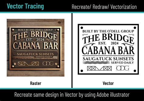 vector tracing recreate redraw vectorization freelancer