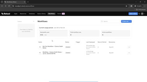 creating a workflow on retool desktop examples page flows video and 10
