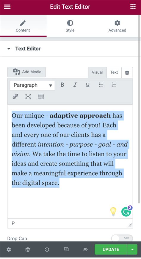 How To Edit Text On An Elementor Page CurlyHost
