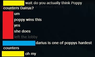 I Play Poppy Perhaps One Of You Could Puzzle This One Out For Me R Dariusmains