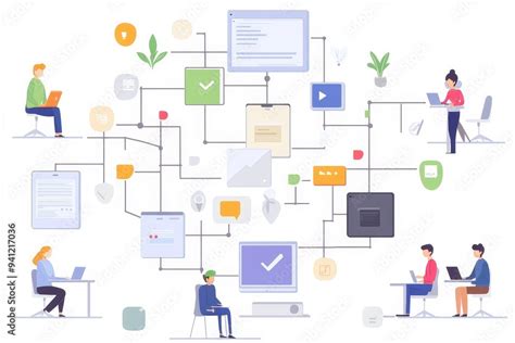 Comprehensive Software Development Workflow Diagram Branching Merging