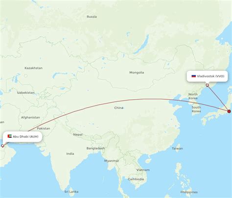 flights from abu dhabi to vladivostok auh to vvo airlines and best