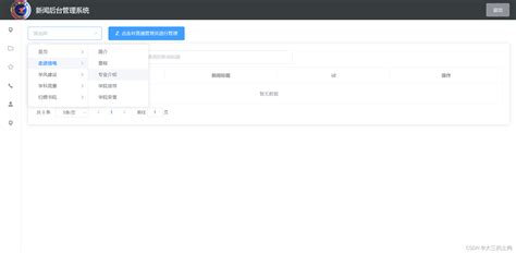 新闻管理系统（springbootvue）vue 企业门户项目 Csdn博客