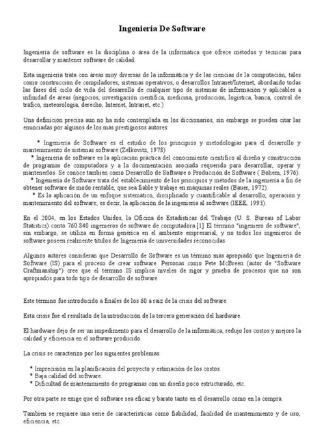 Algoritmos Y Lenguajes De Programacion Ingeniería De Software Pdf Ingeniería De Software