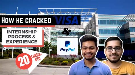 how he cracked paypal visa internship and interview experience vit