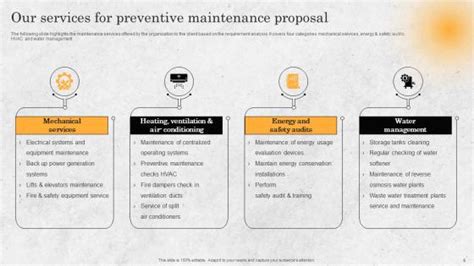 Apresentação Powerpoint Da Proposta De Manutenção Preventiva Slides