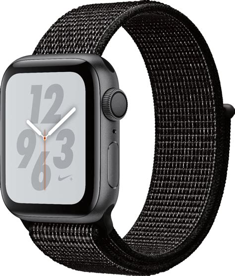 Best Buy: Apple Watch Nike+ Series 4 (GPS) 40mm Space Gray Aluminum ...