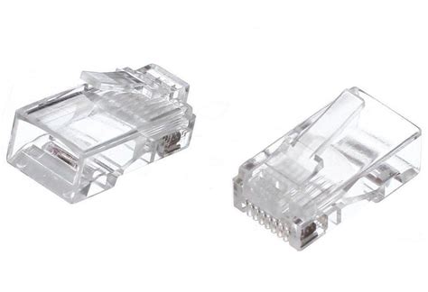 Коннектор неэкранированный Rj 45 Iopen Aopen Qust 8p8c Utp категория 5e 20 штук прозрачный