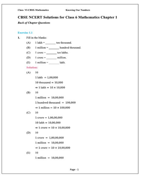 Class 6 Chapter 1 Pdf
