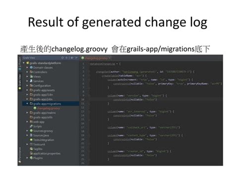 Grails Database Migration Pptx Databases Computer Software And