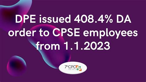 372 Da From 112023 For Cpse Employees Dpe Orders Issued — Central