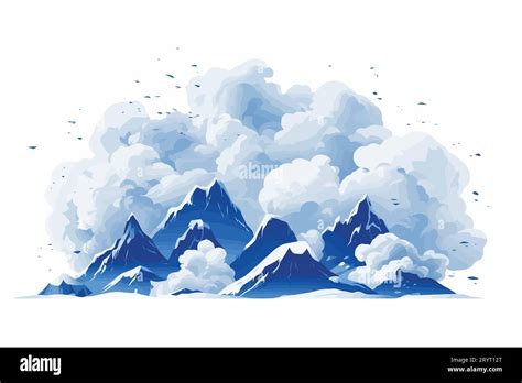 Avalanche Icon Vector Vectors Stock Vector Images Alamy