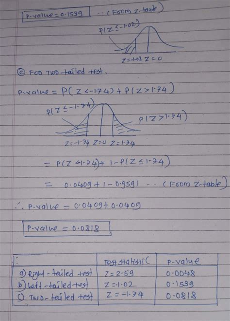 using appendix c 1 or appendix c 2 find the p value for each test