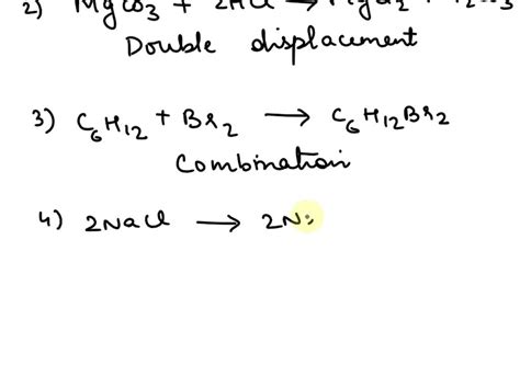 Solved Part A Classify The Following Reactions As Synthesis Decomposition Single Displacement