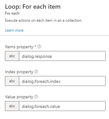 C Framework Compose Dynamic Multiple Choice Action From API