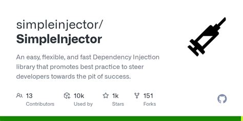 Github Simpleinjectorsimpleinjector An Easy Flexible And Fast Dependency Injection Library