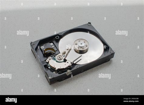 Closeup Of Hdd Revealing Its Internal Components Showing Innovation