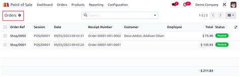 Orders In Odoo 17 Pos Odoo V17 Enterprise Edition Book