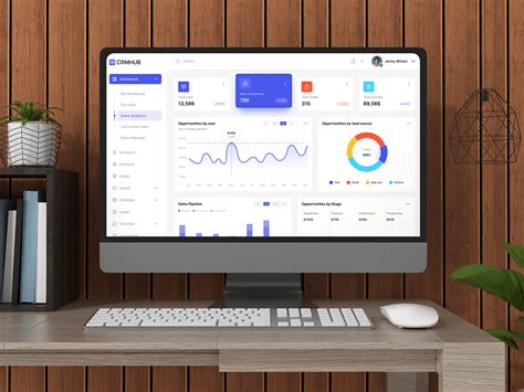 CRM Dashboard Design On Behance