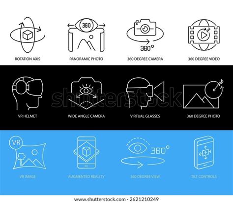 Next Gen Visualization Control Icons Representing Stock Vector Royalty Free 2621210249