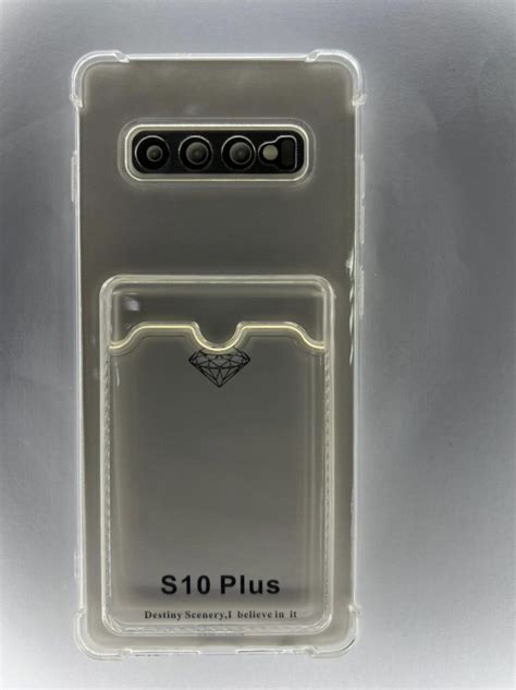 Противоударный, силиконовый чехол для Samsung Galaxy S10+ с отделением ...