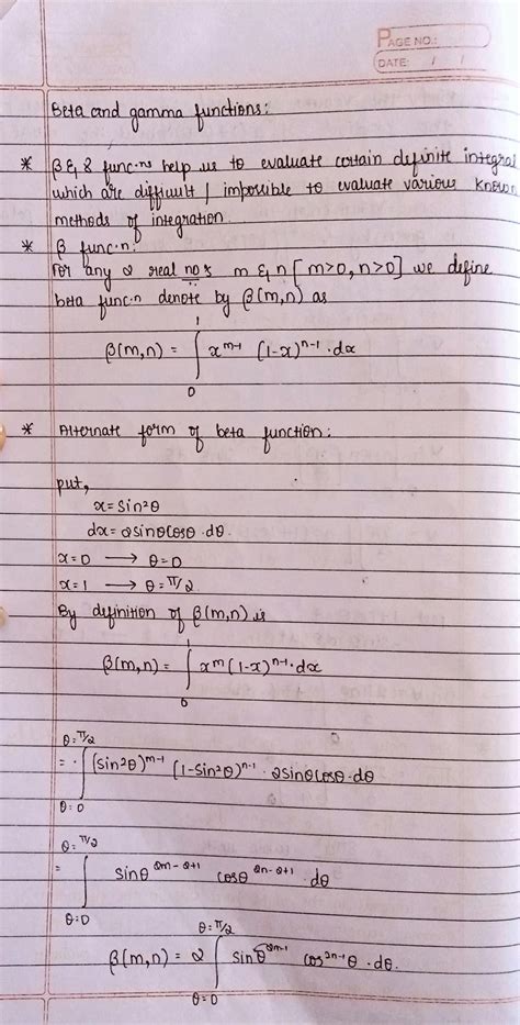 SOLUTION: Beta and gamma function - Studypool