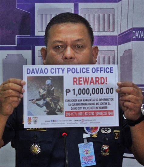 Dcpo Bares P1 Million Reward Offered For Plazas Killers Edge Davao