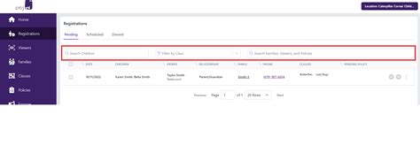 Sortingfiltering Pending Registrations Pbandj Tv Admin Only