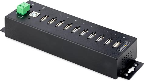 10 Port Industrial Usb Hub With Esd Protection