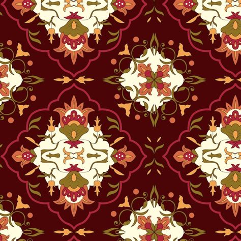 Premium Vector Persian Carpet Pattern Desing