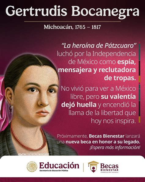 Beca Gertrudis Bocanegra Un Homenaje Desde La Educación A La Heroína