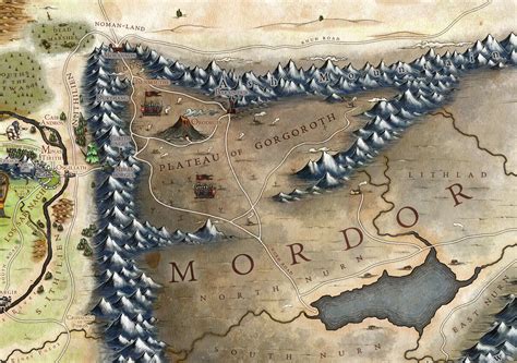 World Map — Lord Of The Rings Digital Map Of Middle Earth — Jared Blando