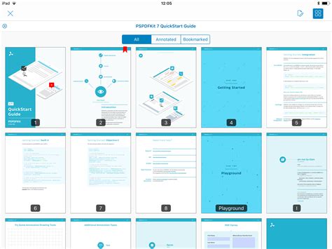 IOS PDF Viewer Buttons