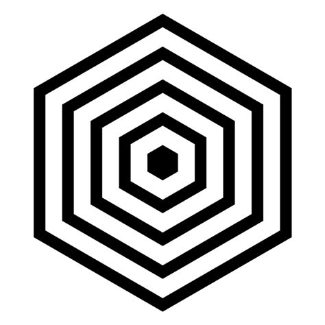 Nested Hexagons Vector Svg Icon Svg Repo