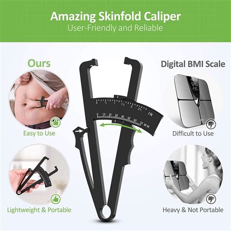 Body Fat Caliper Combo For Accurate Measurement Men And Women Body