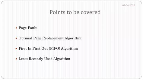 Page Replacement Algorithm Pptx
