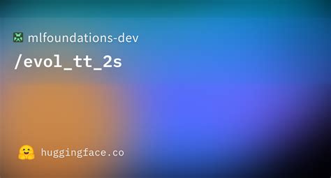 Mlfoundations Dev Evol Tt S Hugging Face