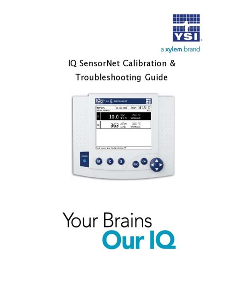 Iq Sensornet Calibration And Troubleshooting Guide Pdf Calibration Ph