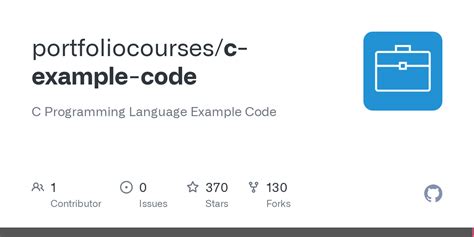 C Example Codefactorialrecursionc At Main · Portfoliocoursesc Example Code · Github