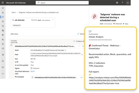 Scaling Your Soc With Microsoft Defender Intezer Intezer