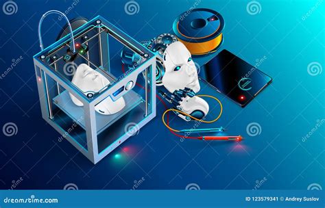 D Printing Workshop D Printer Printed Robot Head Robot Parts Manufacturing With Additive