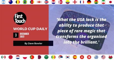 Usa And Australia Out Of World Cup 2022 First Touch