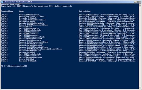 Getting Started With Service Manager Cmdlets For Windows Powershell
