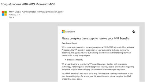 Microsoft MVP Award For 2018 2019 2nd Time All About Endpoint Management