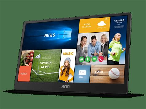 AOC 16T3E 15 6 Portable Monitor Chaos Computers