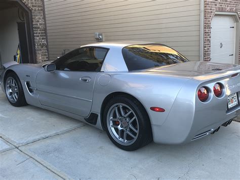 Silver C5 Z06 Corvette