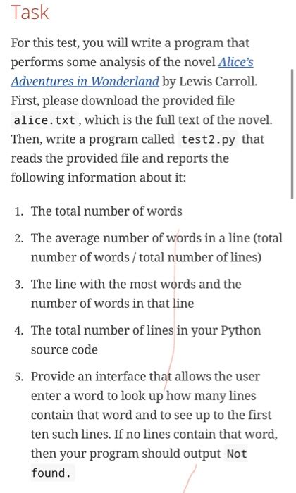 Solved Task For This Test You Will Write A Program That