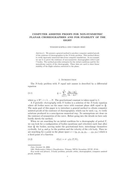 computer assisted proofs for non symmetric planar