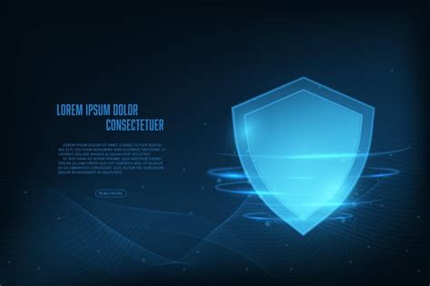 Premium Vector Vector Shield With Glowing Effect Security Data