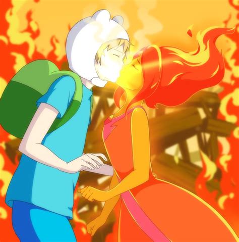 Adventure Time Couples Fan Art Finn And Flame Princess Adventure